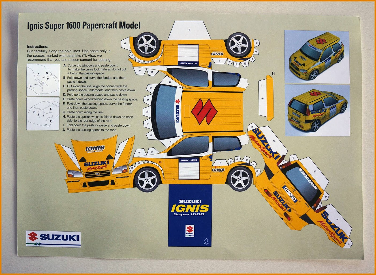 WORLD OF HT81S - JDM SWIFT SPORT: Ignis Super 1600 Papercraft