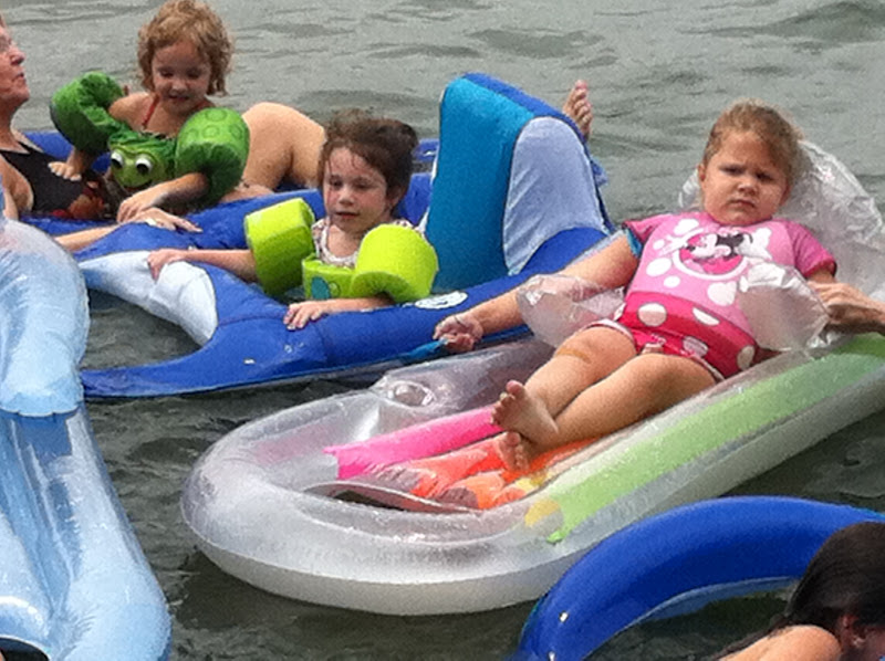 Mojoy: Lake St. John swimming.