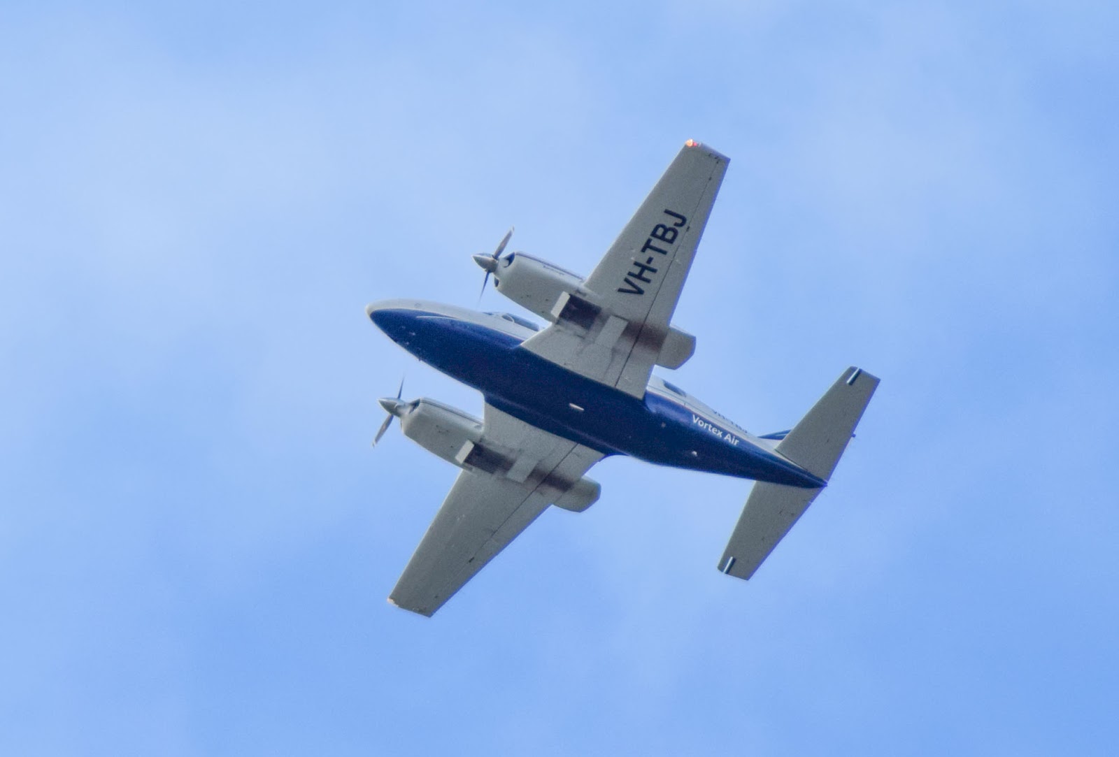 Planes of Wesley Vale: Twin engine propeller plane VH-TBJ