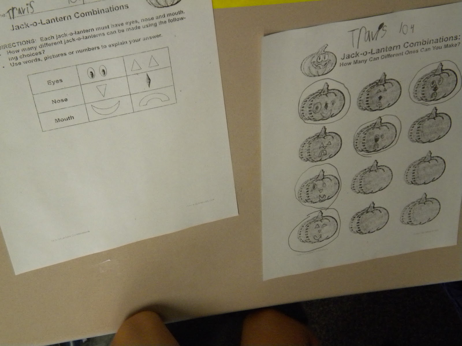 Buzzin' on Cupcakes in 1st Grade!: Jack-O-Lantern Math