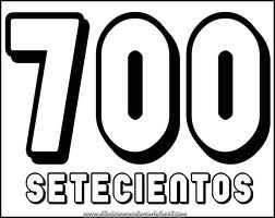 LÁPICES DE COLORES: LOS NÚMEROS DEL 700 AL 799