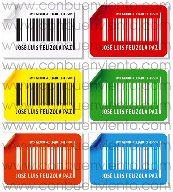 Etiquetas Creativas: Set Código de Barras 01