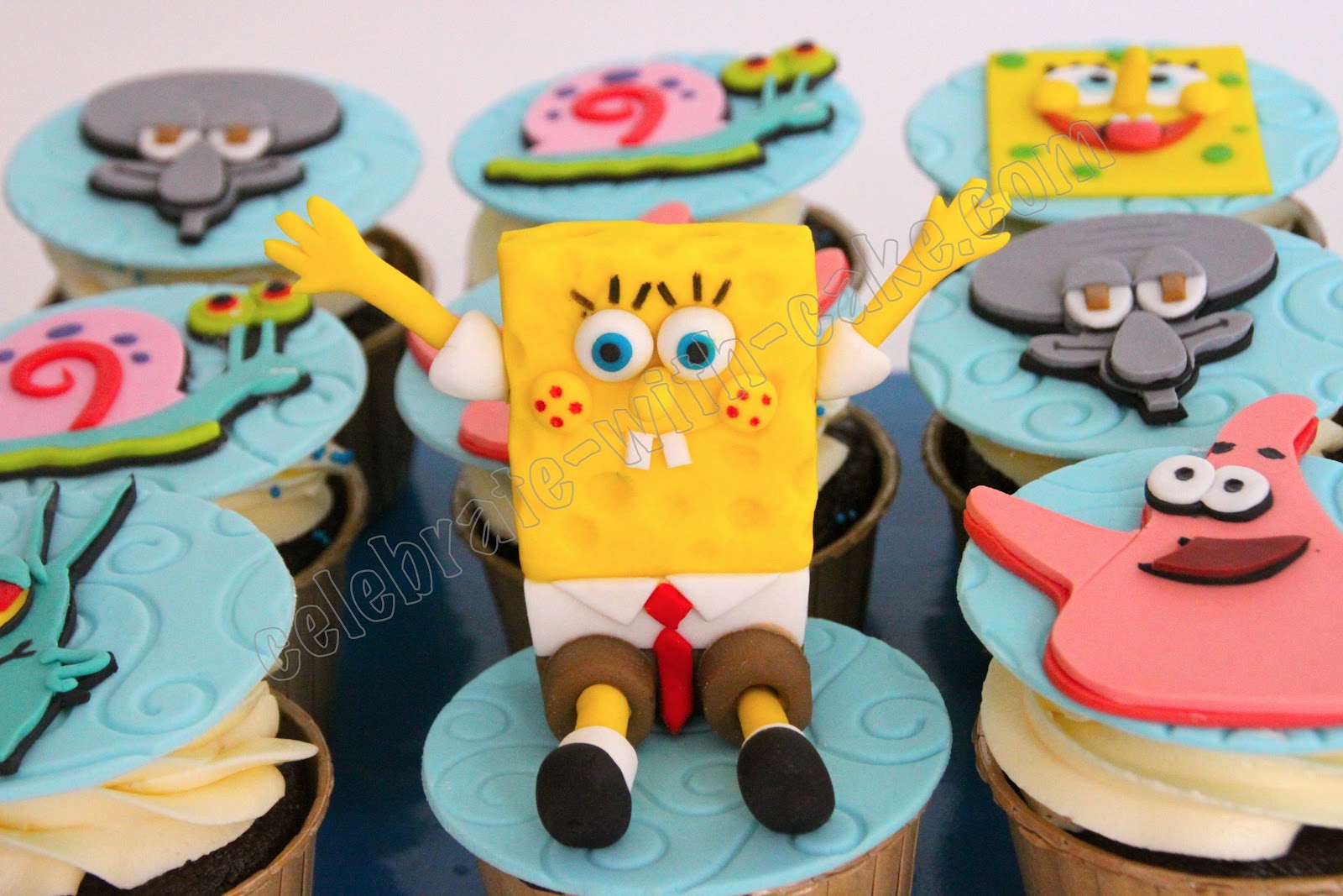 Spongebob Birthday Cupcake