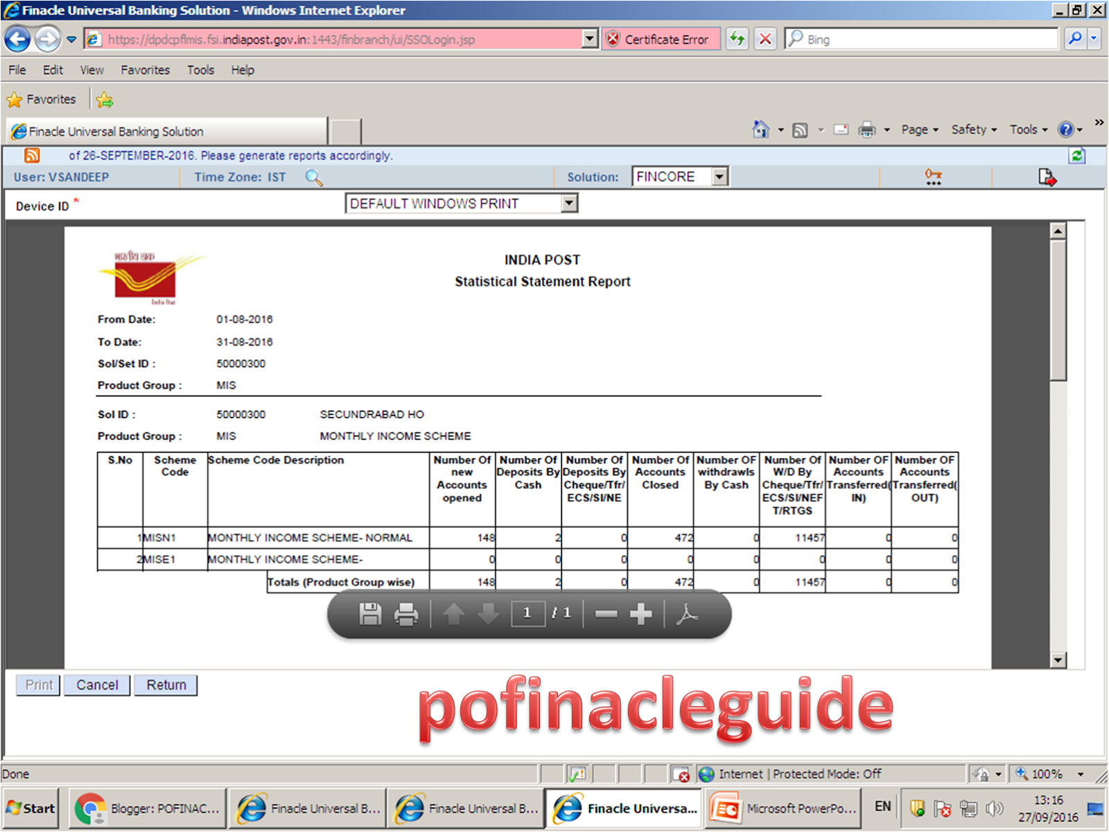 Procedure to generate the total number of accounts opened and closed in ...