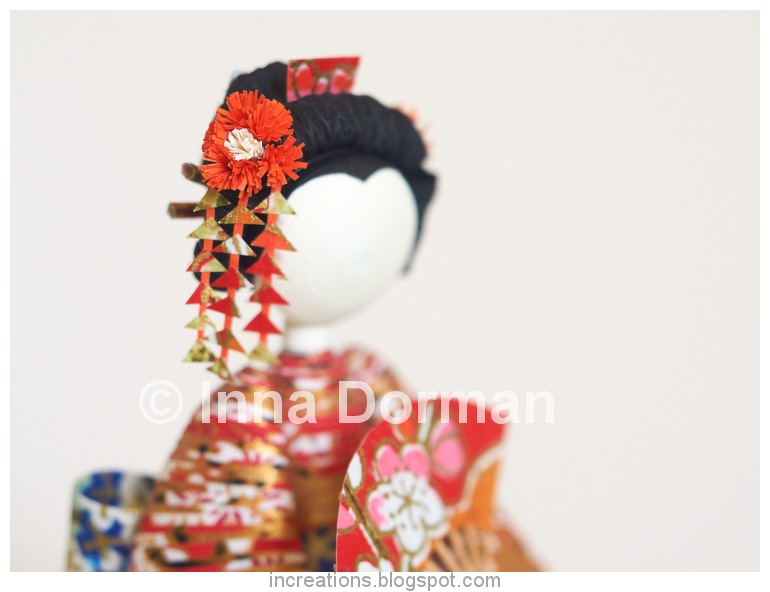 Inna's Creations: Quilled Geisha - Japanese paper doll