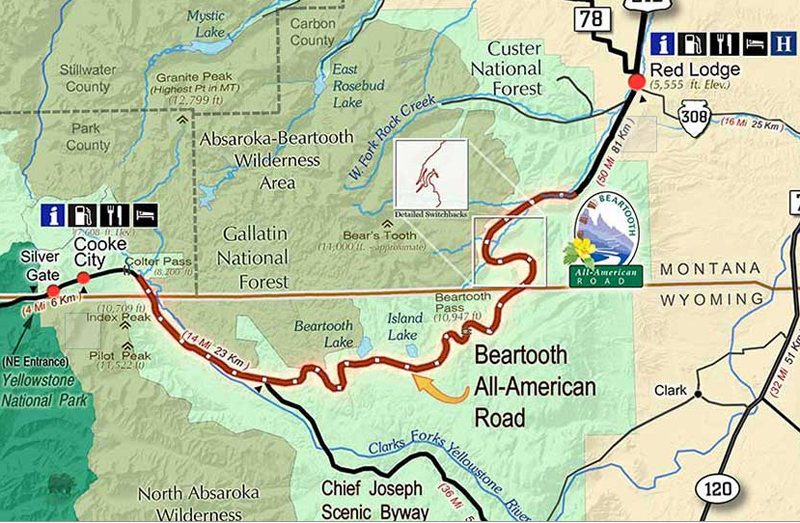 TREKING WITH CAROLYN & JIM: Day 12 - Beartooth Hwy to Yellowstone
