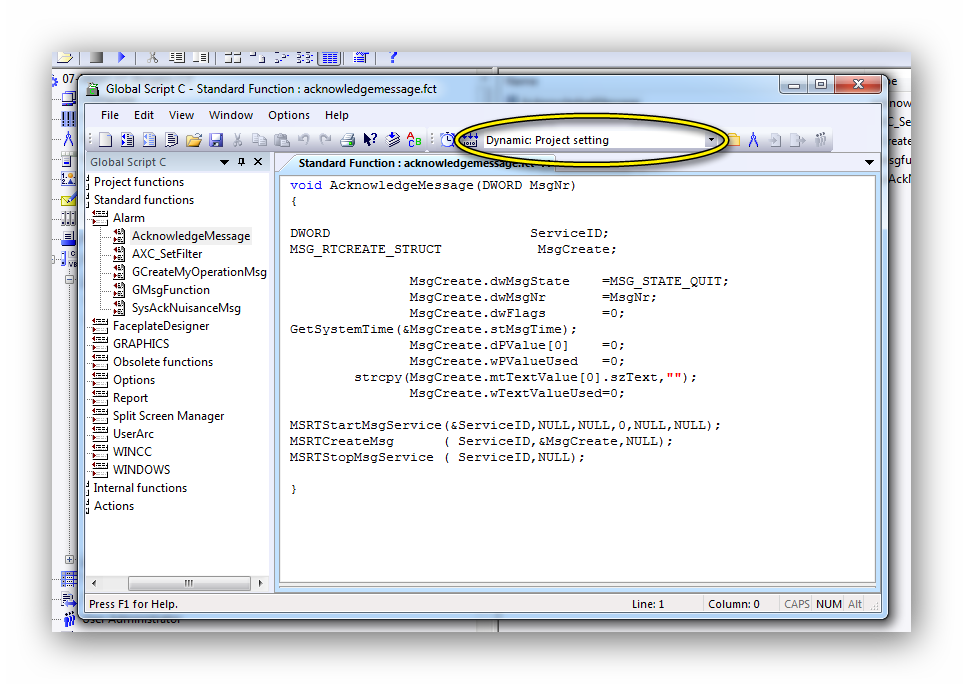 Software-Internationalisierung: WinCC 7.4, C-Scripte und ...