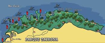 Viaja por Colombia: Parque Nacional Tayrona: MAPA