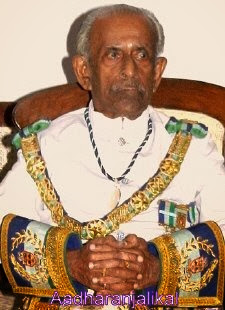 The titular Maharaja of Travancore His Highness Uthradom Thirunal ...