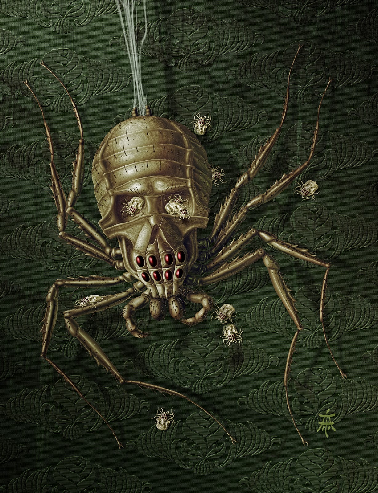 My Vain Doodles: Skull Spider