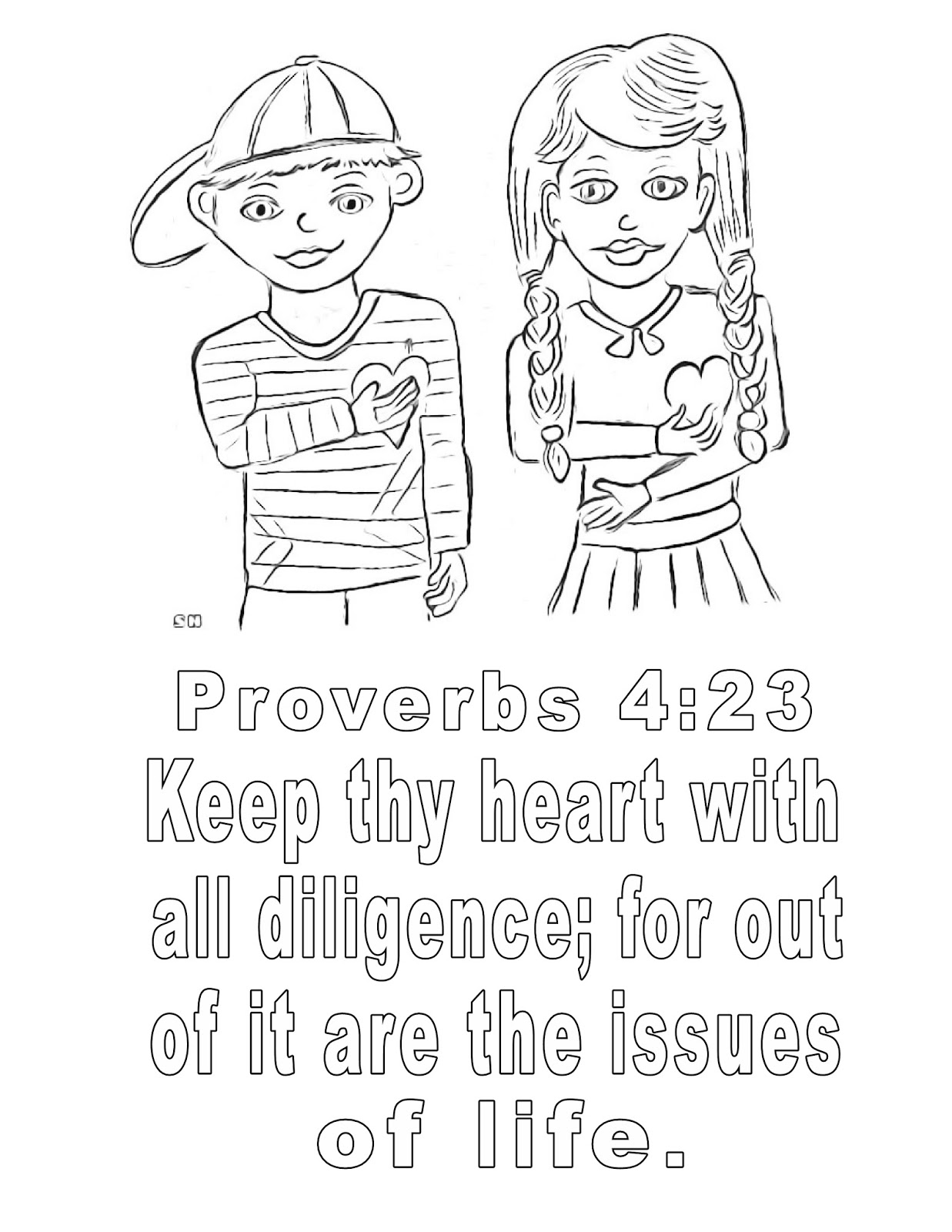 Proverbs Bible Coloring Page Sketch Coloring Page