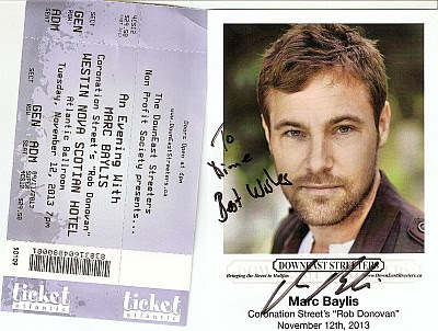 Bluenose Corrie Blogger: An Evening with Marc Baylis