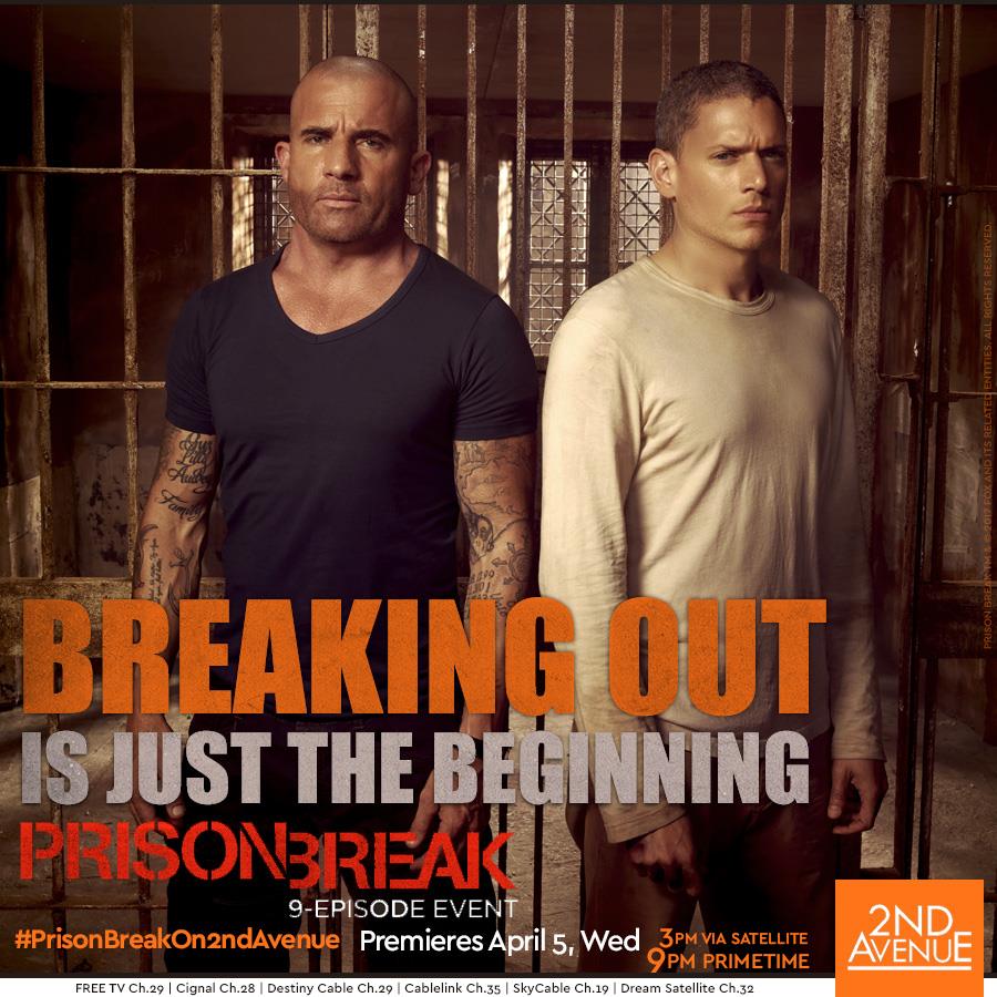 The all-new PRISON BREAK returns exclusively on 2nd Avenue. # ...