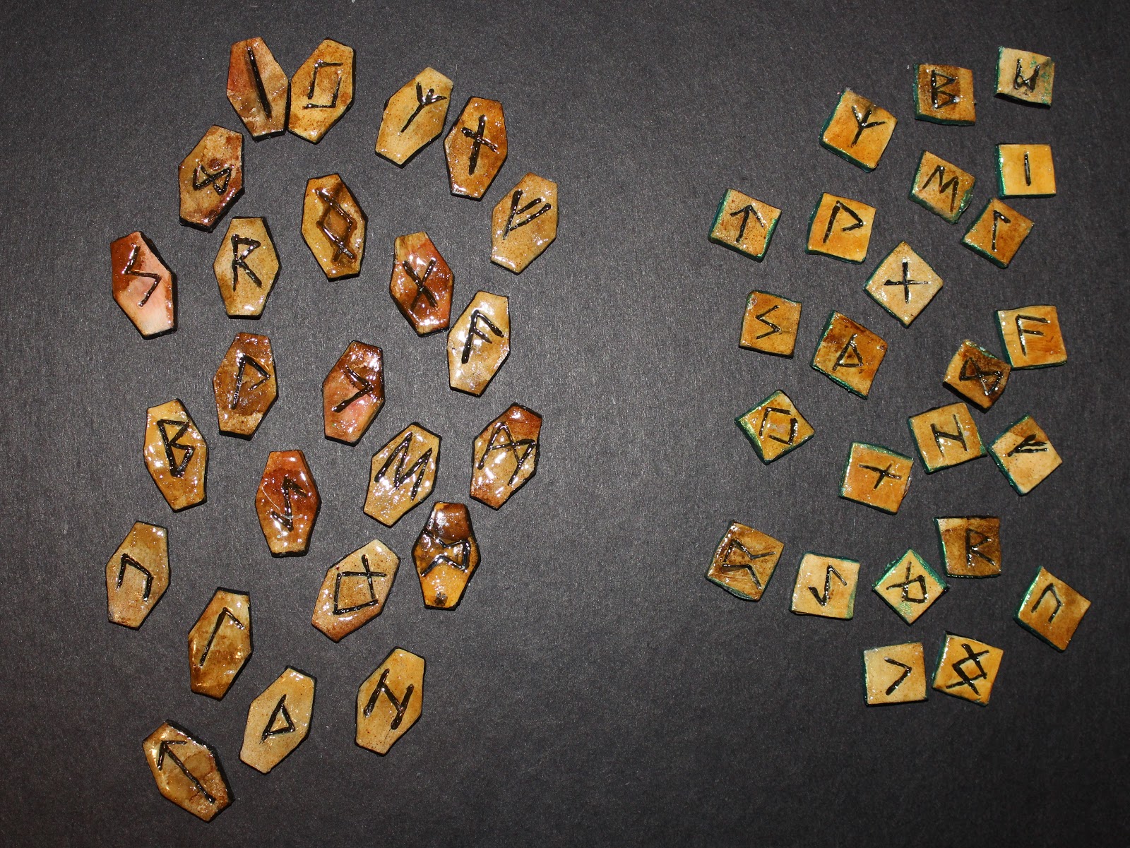JuJu Crafts: Handmade Runes (Rune Stones) for Halloween Psychics ...
