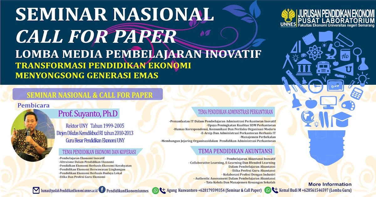 Kisah Hidupku: Seminar Nasional, Call Paper, dan Lomba Media Pembelajaran Inovatif
