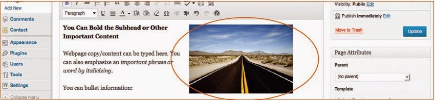 Adding an Image on WordPress