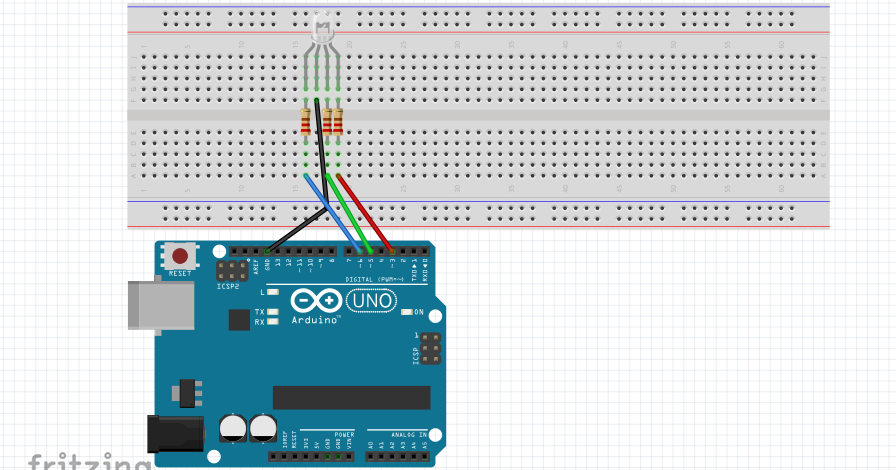 TecnoMer4: Práctica 2 Arduino: LED RGB