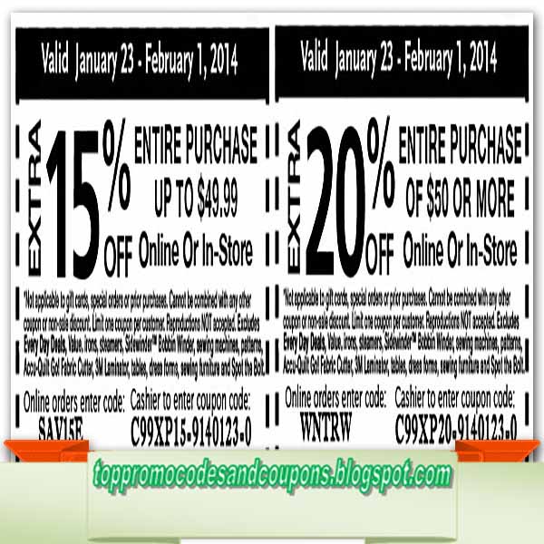 Free Promo Codes and Coupons 2023: Hancock Fabrics Coupons