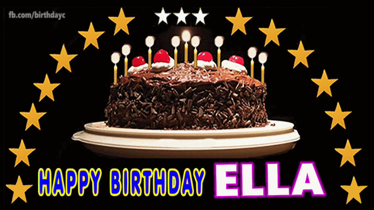 Happy Birthday ELLA images gif