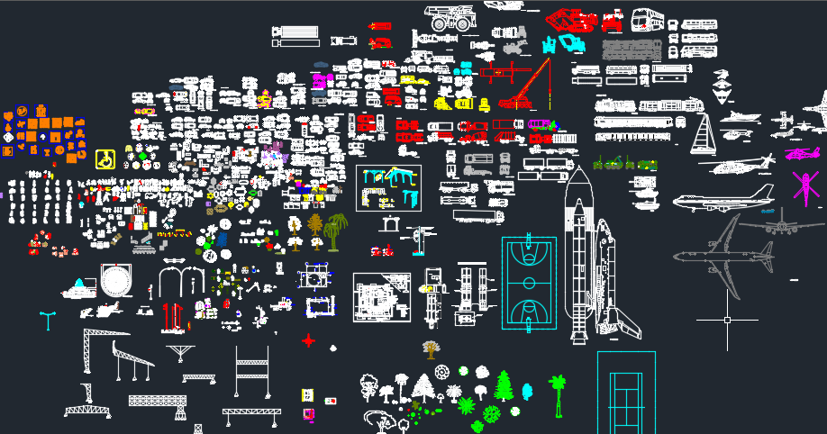 DESCARGA PACK DE BLOQUES EN AUTOCAD - DWG - GRATIS - MAS DE 500 BLOQUES ...