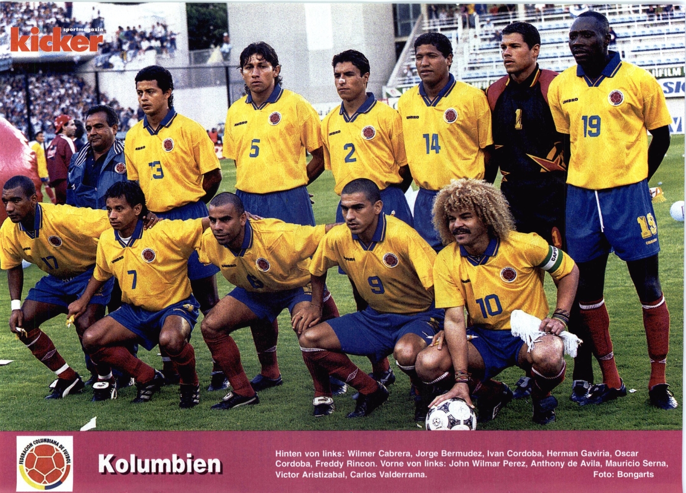 Botões para Sempre: Seleção da Colômbia