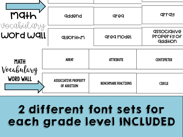 Kelly McCown: Interactive Math Vocabulary Word Wall {Grades 3 to 5} Kelly McCown: Interactive Math Vocabulary Word Wall {Grades 3 to 5}