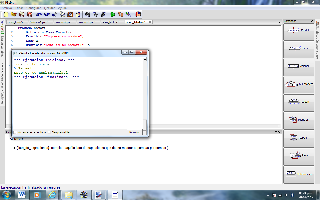 Aprende Pseint: Un resumen acerca de todo lo aprendido en el blog.