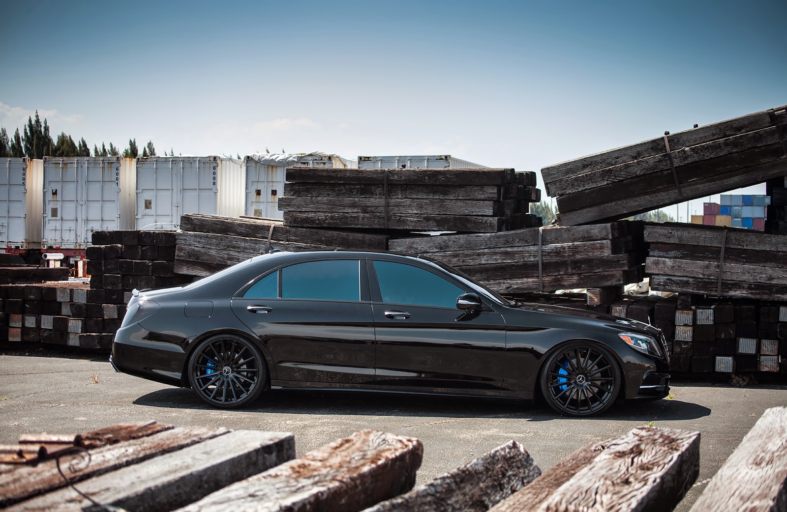 Car Show Bernie: Blacked Out Mercedes S550 On Vossen Wheels by ...