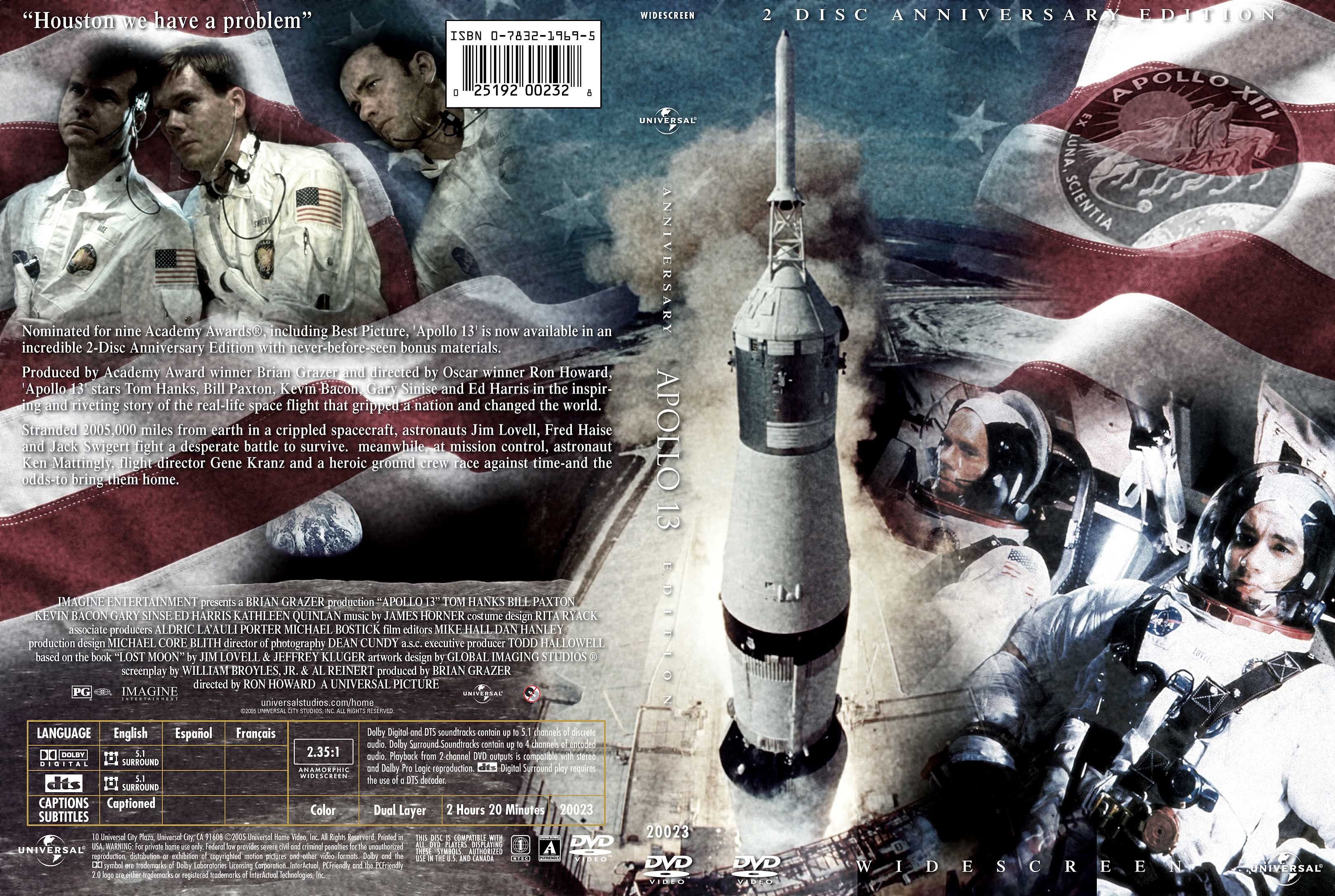 Capa DVD Apollo 13 2 Disc Anniversary Edition - DVD Cover - Baixar ...