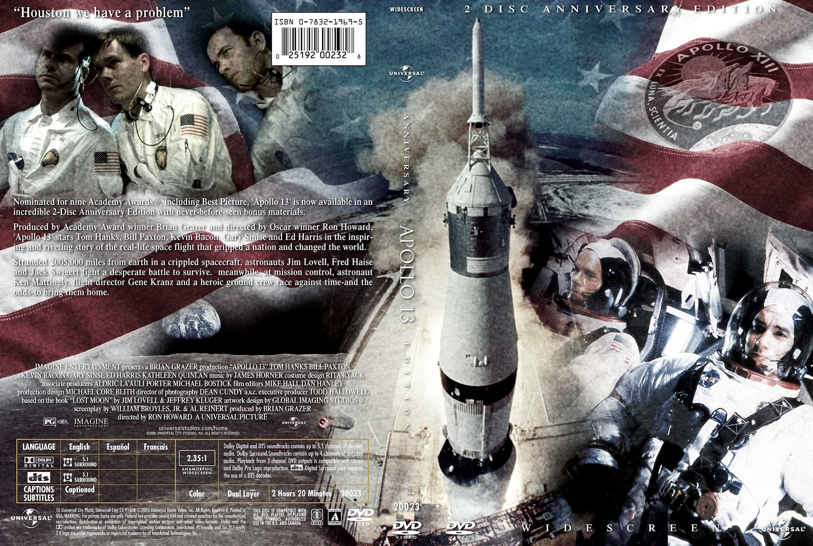Capa DVD Apollo 13 2 Disc Anniversary Edition - DVD Cover - Baixar ...
