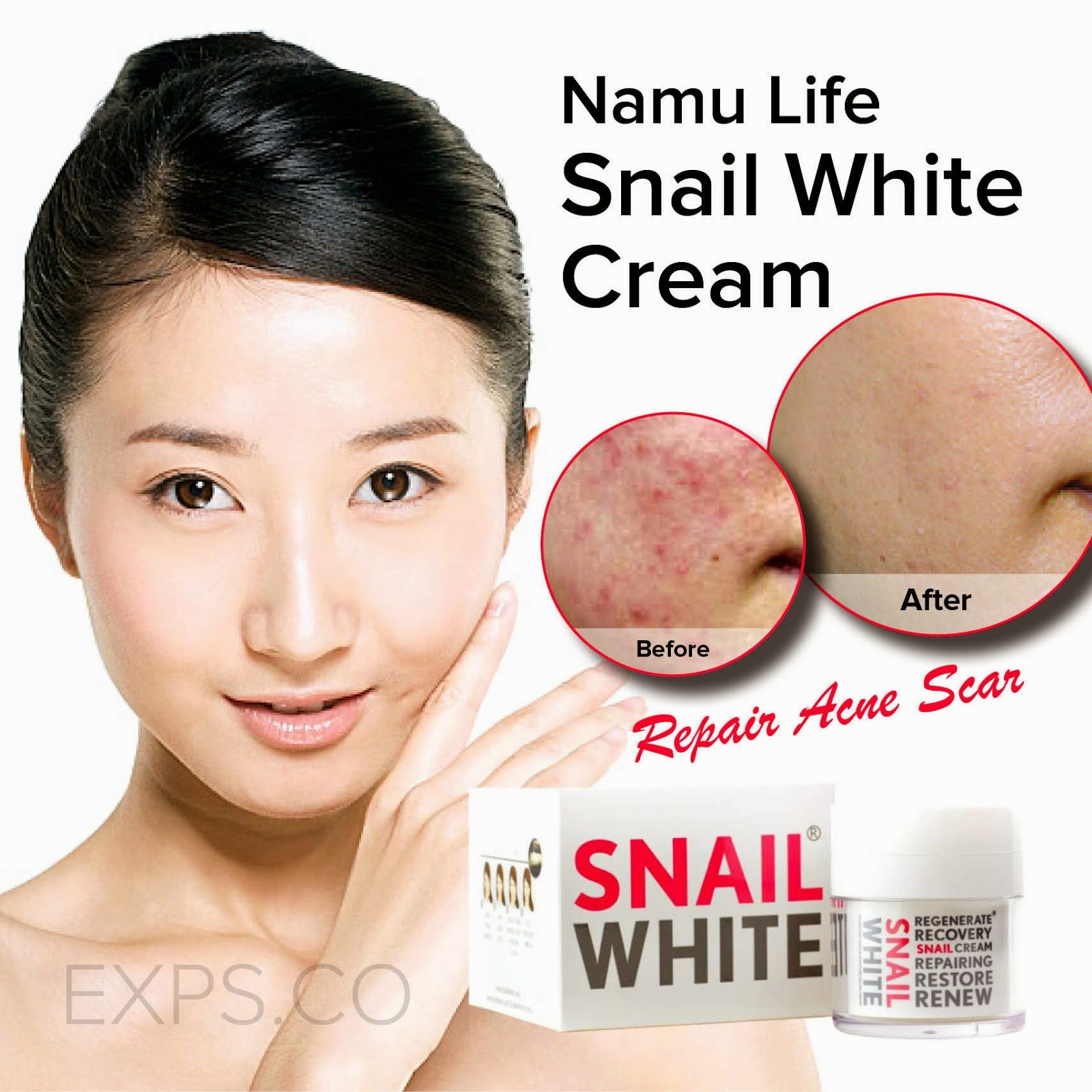 PRODUK KECANTIKAN WANITA DAN VIRAL: SNAIL WHITE CREAM BY NAMU