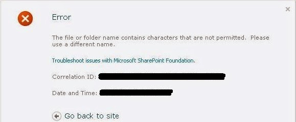 Sharepoint Pitstop The File Or Folder Name Contains Characters That Are Not Permitted Please