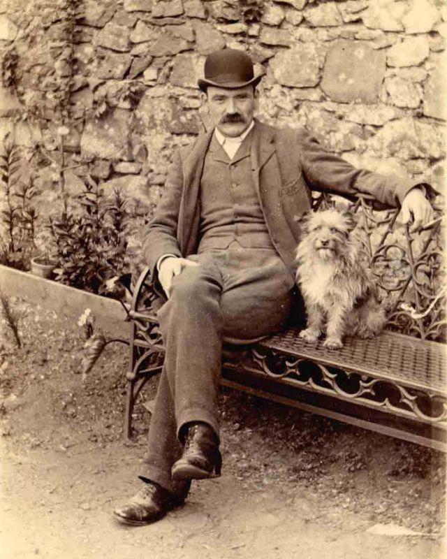 40 Lovely Photos of Victorian Gentlemen With Their Dogs From the 19th ...