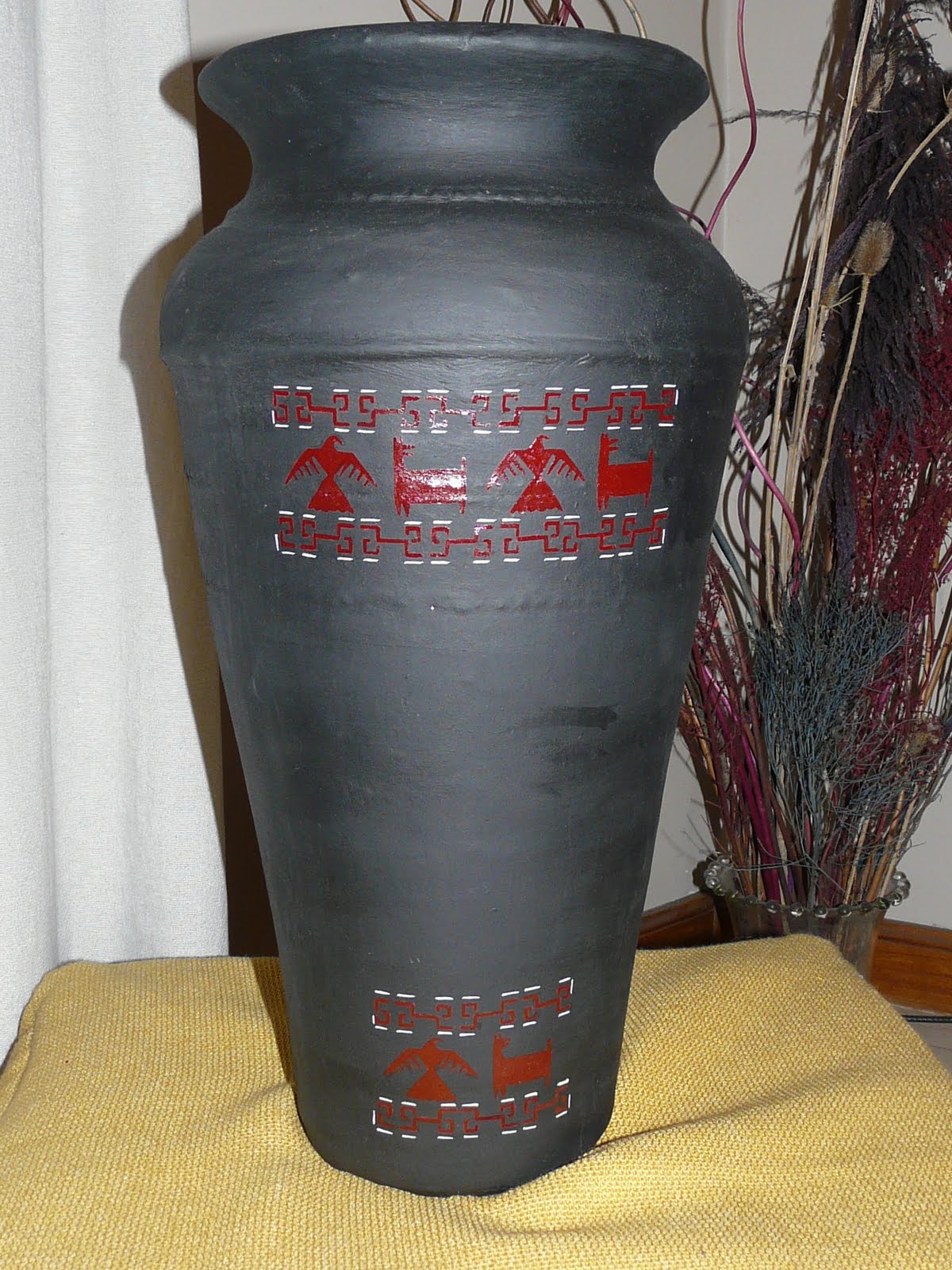 Artesanias "Bosques de acebo": JARRONES RUSTICOS CHICOS