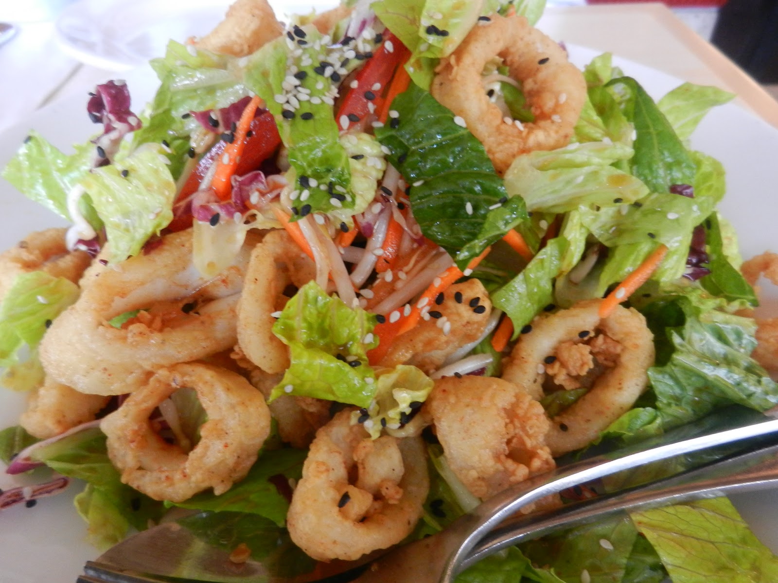 Crispy Calamari Salad
