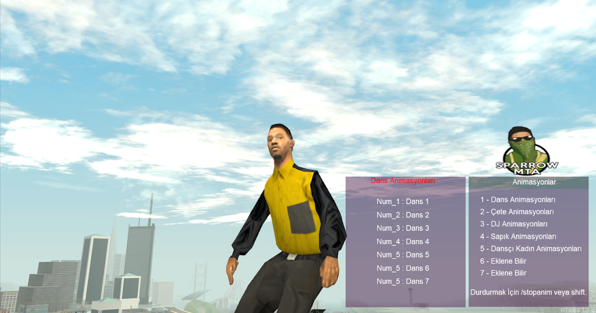 MTA SA Türkçe Animasyonlar Paneli Scripti