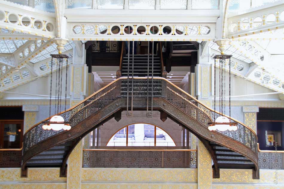 Chicago - Architecture & Cityscape: The Rookery: Oriel Staircase [By ...