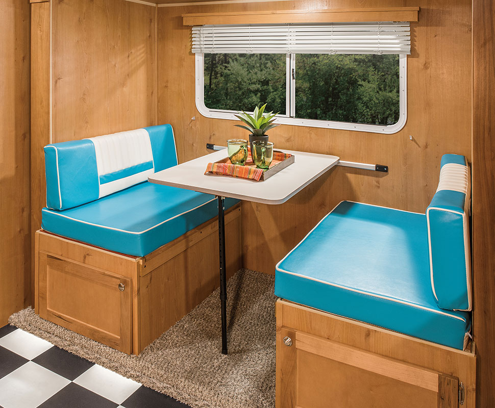 Tiny Yellow Teardrop: Riverside RV White Water Retro Teardrop & Standy