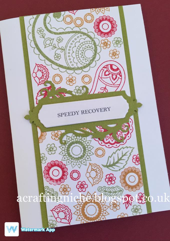 A Crafting Niche: A Speedy Recovery Card