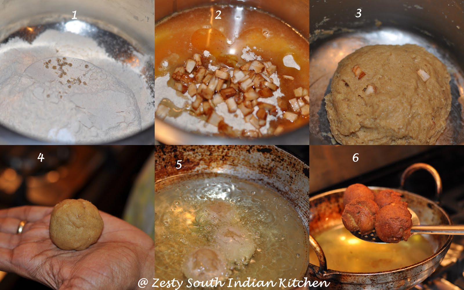 Undan Pori/Fried sweetened wheat flour balls - Zesty South Indian Kitchen