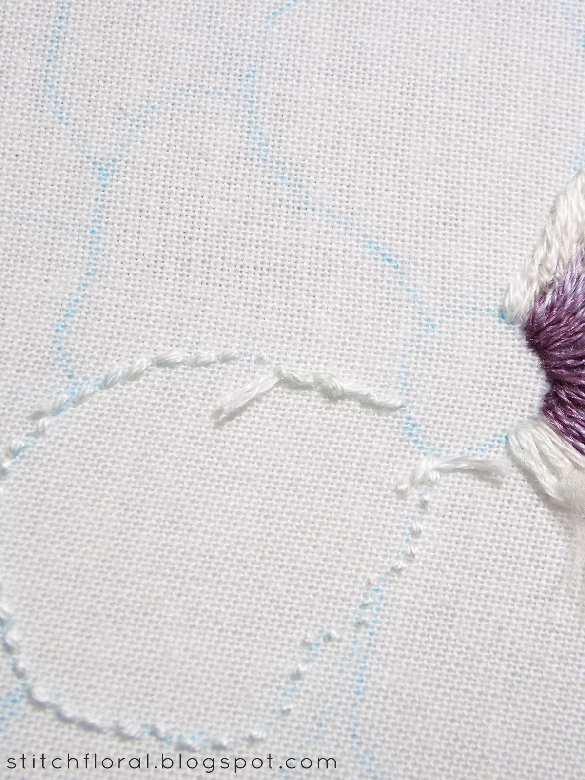 How to finish thread in hand embroidery - Stitch Floral
