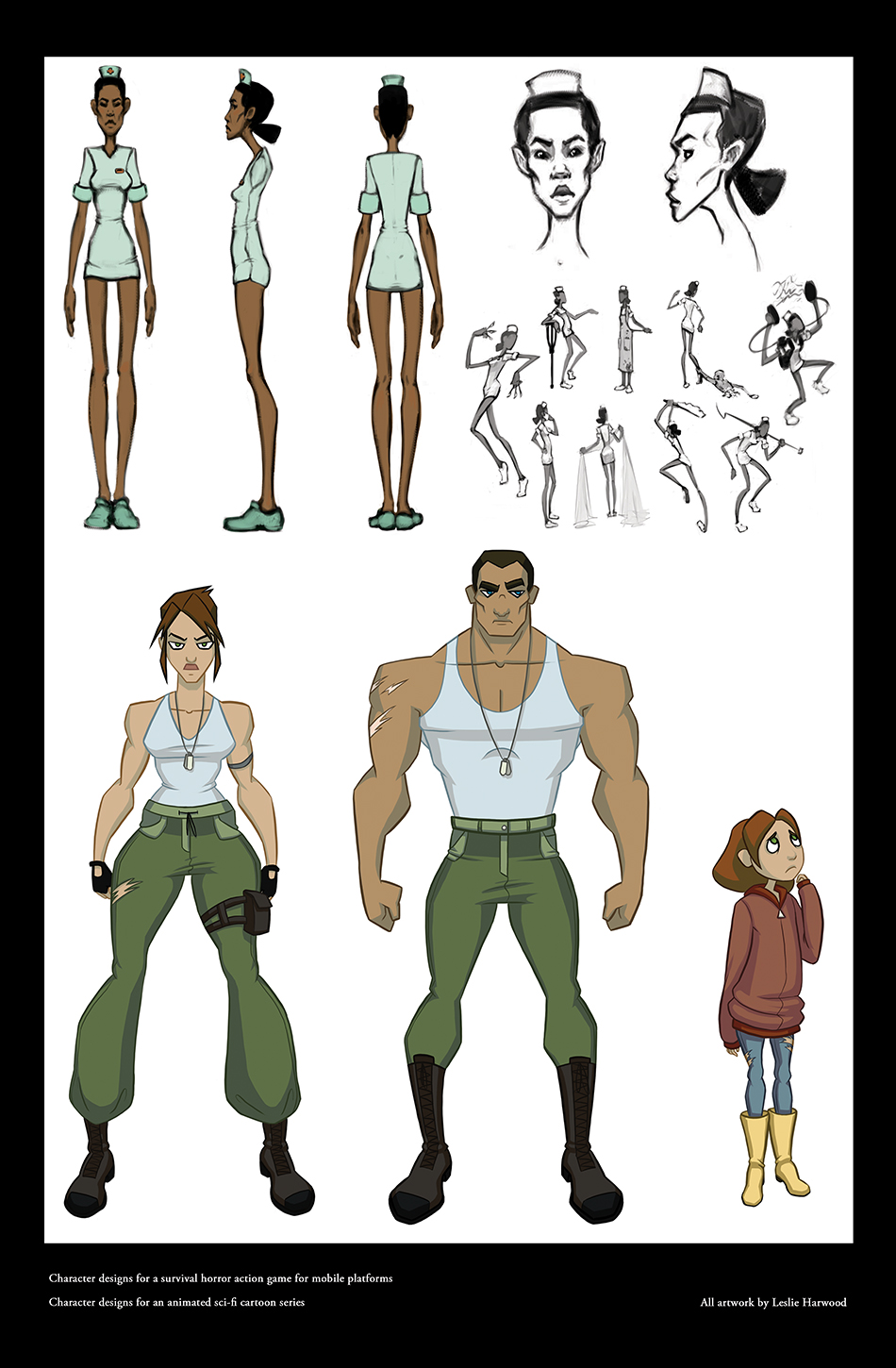 Crayon Candy!: Character Designs