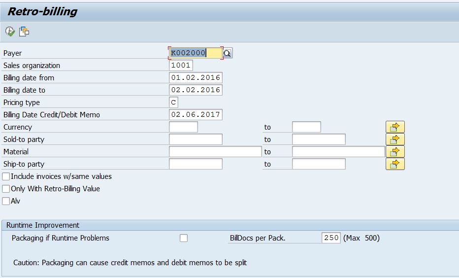 SAP ABAP Central: Retroactive Billing – VFRB Modification to add credit ...