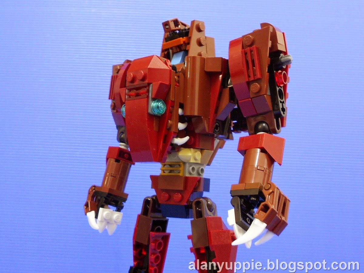 Alanyuppie's LEGO Transformers: LEGO Beast Wars Dinobot Part 2: Robot mode