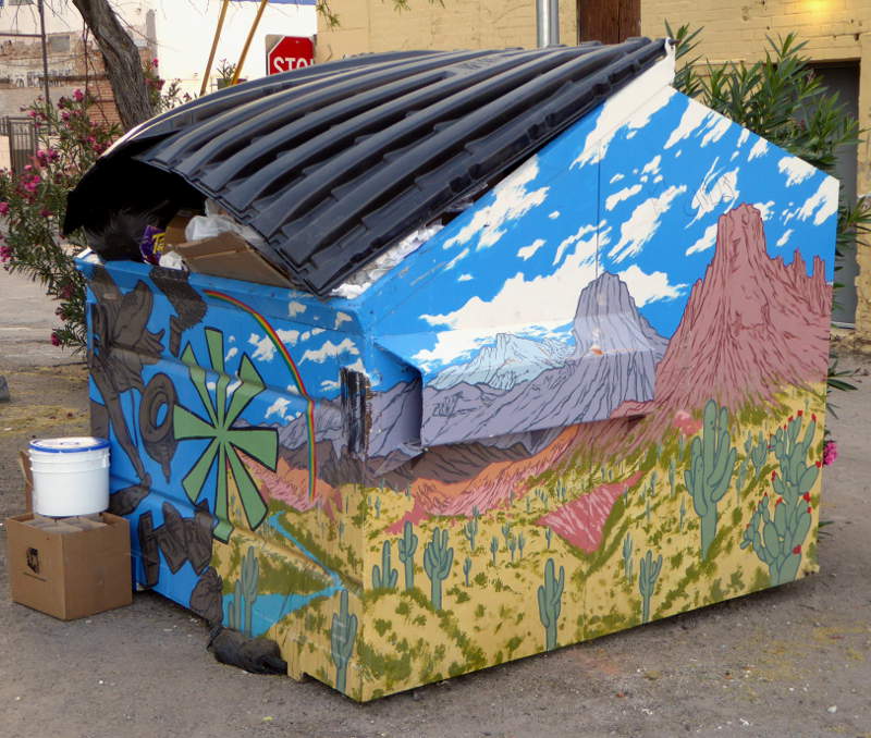 The Tucson Murals Project: Beautiful trash containers