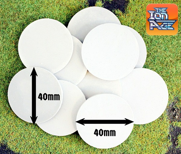 Wargame News and Terrain: The Ion Age: Brand New 40mm Round Bases Released