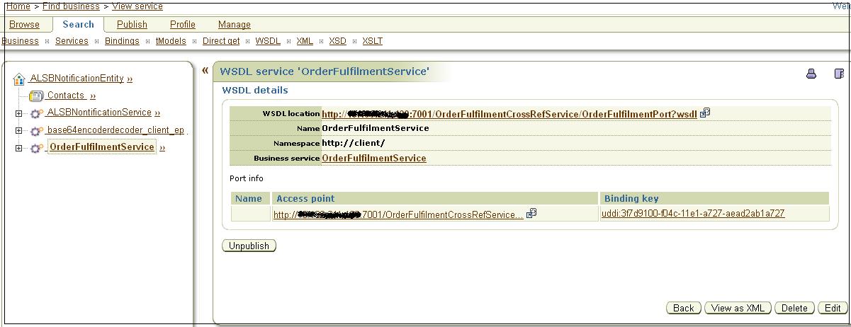 Publishing the Java webservices to Oracle Service Registry through EM Console in Oracle SOA Suite