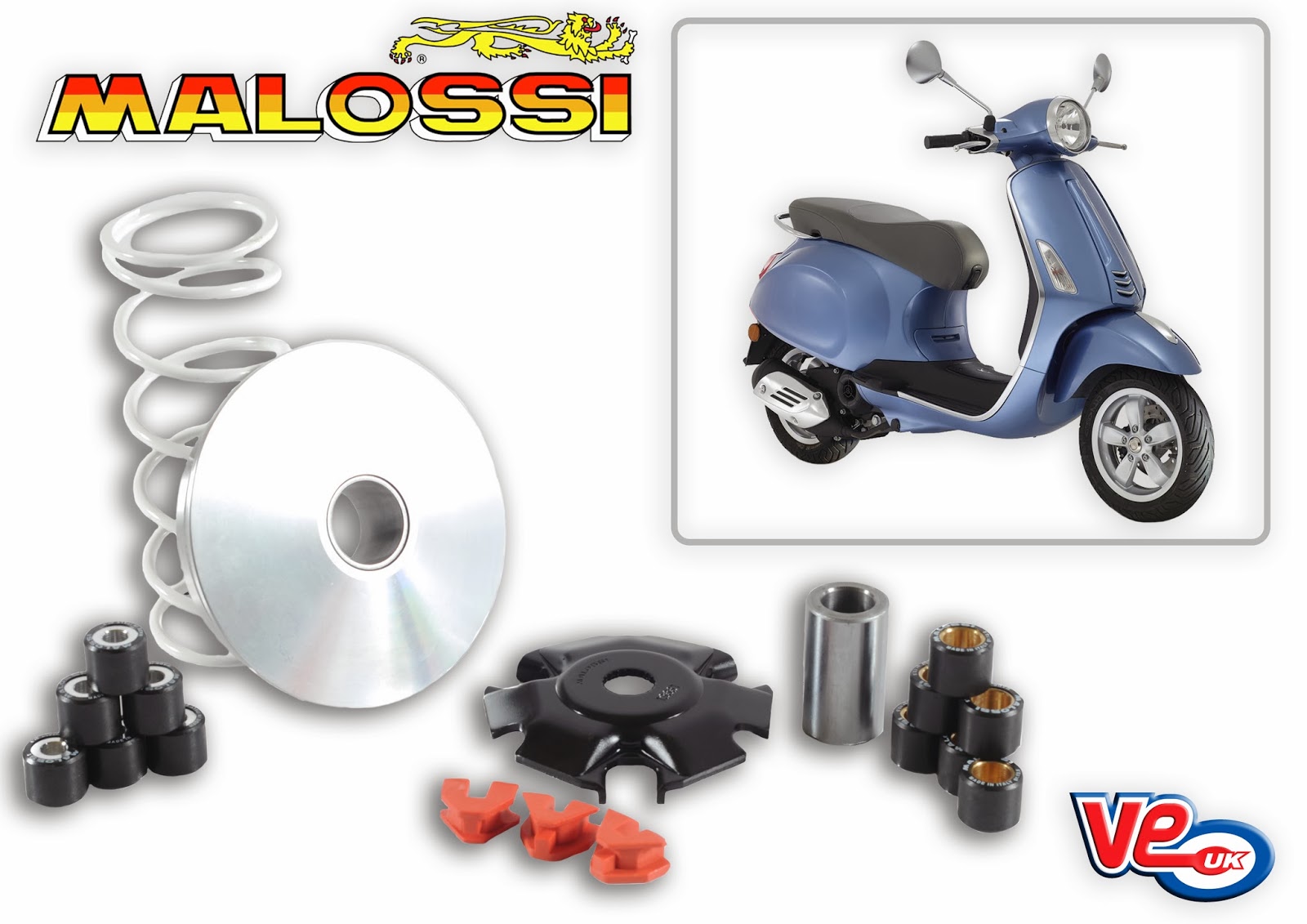 VE Scooter Spares: New Malossi Variator for 2014 Vespa Primavera from ...