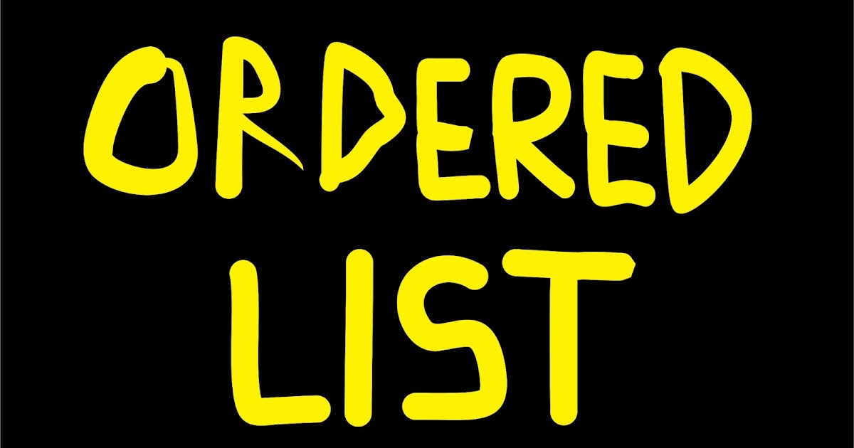 Ordered List Python