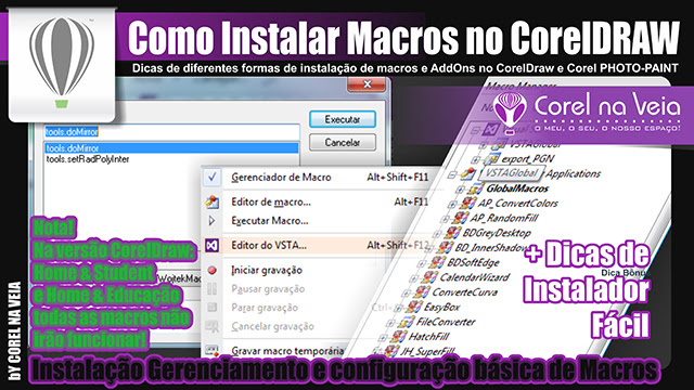 Como Instalar Macros, Dockers e PlugIns no CorelDRAW? - Corel na Veia